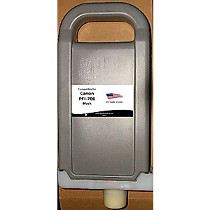 Non-OEM Compatible Canon PFI-706BK Cartridge- Black