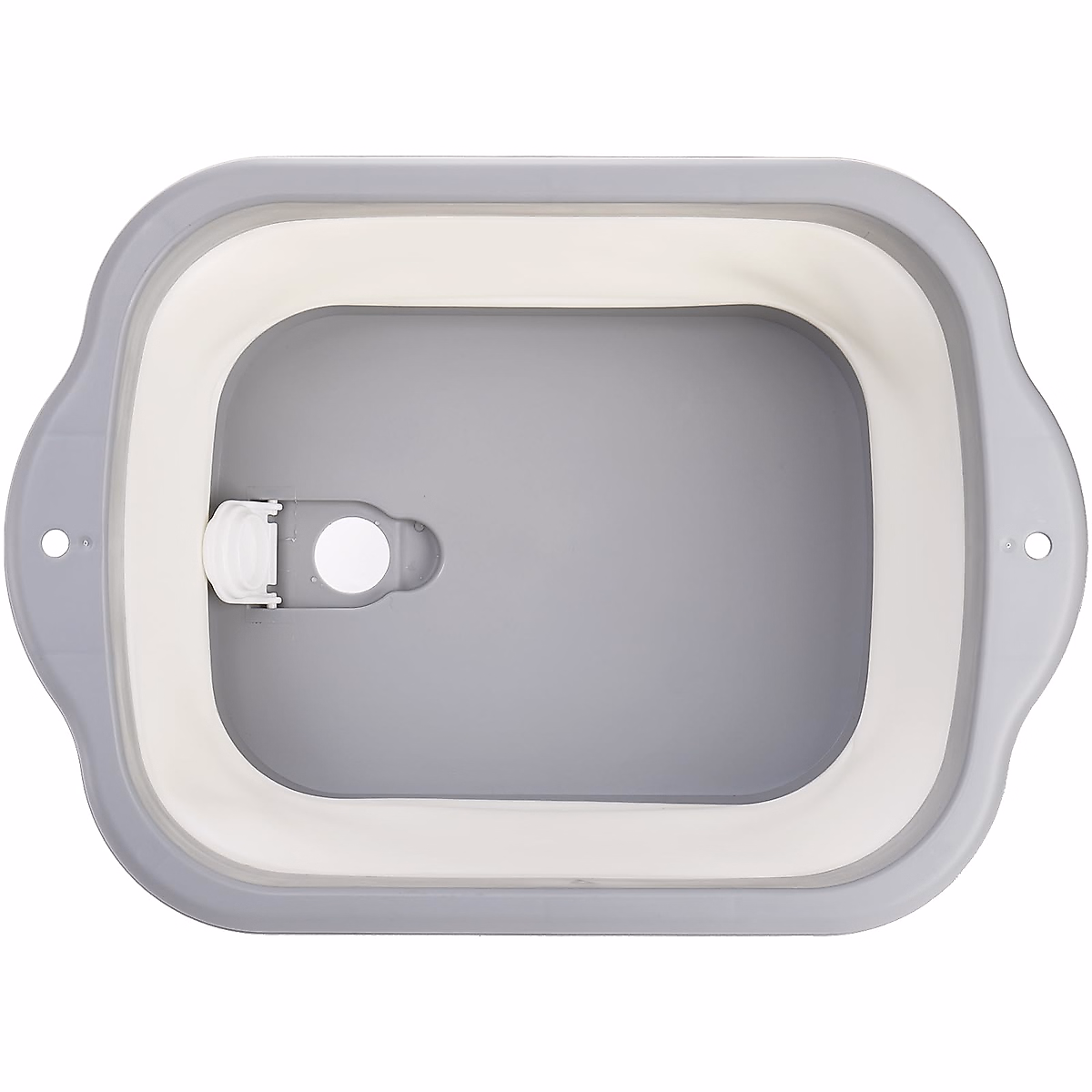 Nicunom 2 Pack Collapsible Wash Basin with Drain Plug, 9L Large Collapsible Dish Tub Portable Sink Dish Basin Foldable Dishpan Space Saving for Kitchen, RV, Camping Dish Washing Tub