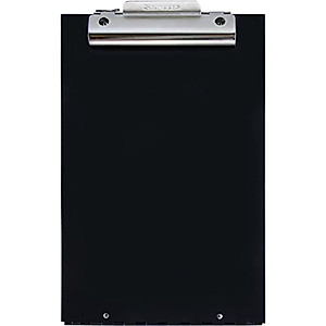 Saunders Metal Clipboard with Storage, Legal Size Heavy Duty Contractor Grade Clipboard, Recycled Aluminum Dual Storage Form Holder with High Capacity Clip, Assembled in USA, Black Cruiser-Mate