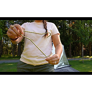 Cawood Anchor Medium Guy Line Anchor Corrosion Resistant Spring Steel for Awning Canopy Tarp Rain Fly (Pack of 4)