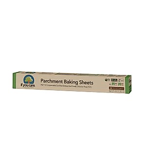 If You Care Parchment Paper Baking Sheets – 3 Pack of 24-Count Precut Liners - Unbleached, Chlorine Free, Greaseproof, Silicone Coated – Standard Size – Fits 12.5” x 16” Pans