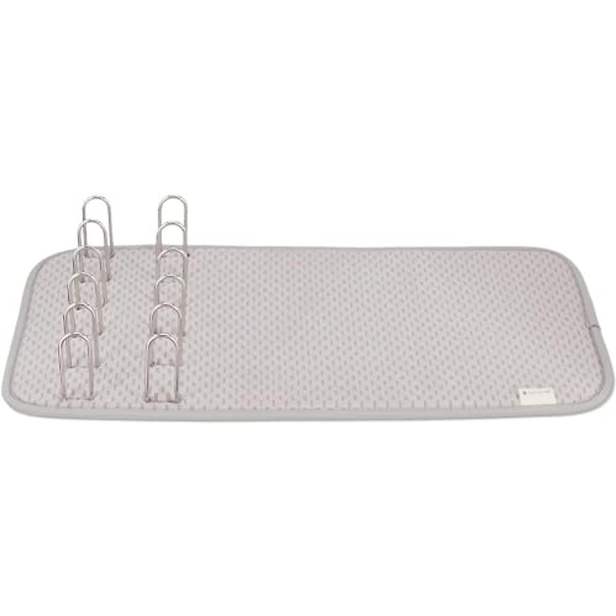 Full Circle Shape Shifter Kitchen Sink Accessories, Recycled Microfiber Dish Mat + Rack, Gray