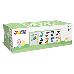 JOYIN 8 PCs Easter Prefilled Hatching Eggs Filled with Deformable Transforming Dinosaur with Movable Joints for Easter Basket Stuffers, Easter Theme Party Favors, Classroom Prize Supplies