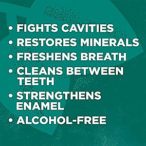 Tom's of Maine Whole Care Natural Fluoride Mouthwash, Fresh Mint, 16 oz. 6-Pack (Packaging May Vary)