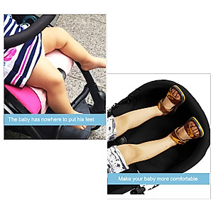 bluesa Stroller Footrest Extended Seat Board for Stroller, Adjustable Pram Feet Extension Footrest, Detachable Infant Pram Footboard, Portable Lightweight Seat Extension Board Foot Drag