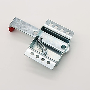 2 Pieces Heavy Duty Inside Deadlock, Galvanized Steel Garage Door Slide Lock for Most Garage Doors, Locking Sliding Latch for Manual Open