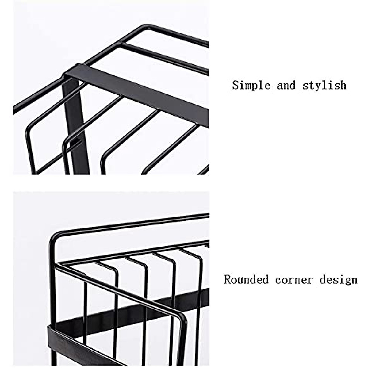 Plate Rack Draining Dish Rack Chrome-plated Steel Dish Rack With Drainboard With Removable Drainboard Removable Plastic Cutlery Tray for Kitchen Countertop (Color : White) Pan Plate Holder