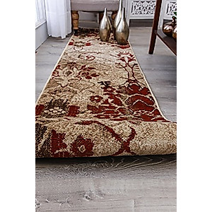 Modern Burgundy Rug Hallway Runners Cream Beige Area Rugs 2x7 Rug Clearance Contemporary Rugs Blue Cream Beige 2x8 Rug