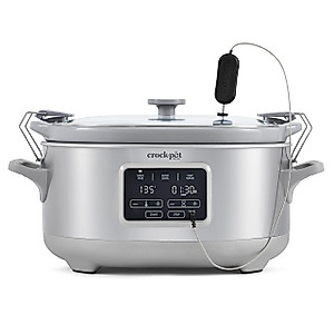Crock-Pot 7-Quart Cook & Carry™ Slow Cooker with Sous Vide,Programmable, Stainless Steel