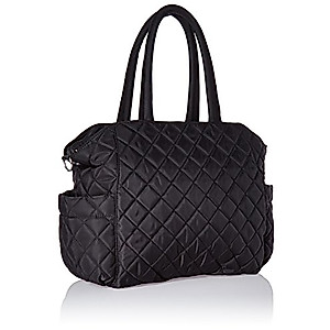 Storksak Bobby Quilted Shoulder Bag Diaper Bag, Black