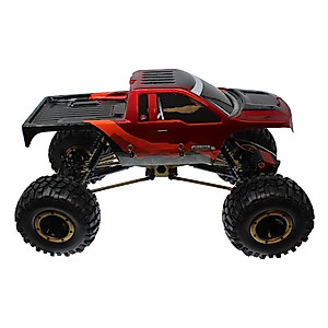 Redcat Racing Everest-10 Electric Rock Crawler with Waterproof Electronics, 2.4Ghz Radio Control (1/10 Scale), Red/Black