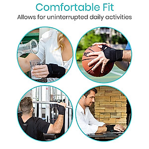 Vive Thumb & Wrist Brace for Right or Left Hand (2 Pack) - Spica Splint Brace for Carpal Tunnel, Tendonitis, & Arthritis in Hands or Fingers - Compression Support for Women Men - Stabilizer Relief