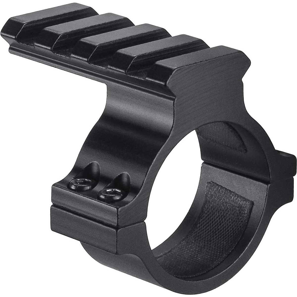 BARSKA AI13210 1" Ring with Picatinny Top Rail, Black