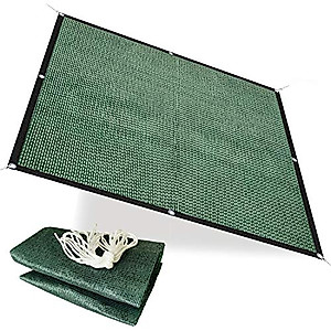 Alion Home 75% Sunblock Garden Net Sun Shade Plant Cover Durable Shade Net Screen for Garden, Greenhouse, Flower, Trees, Fence - Green (6' x 5')