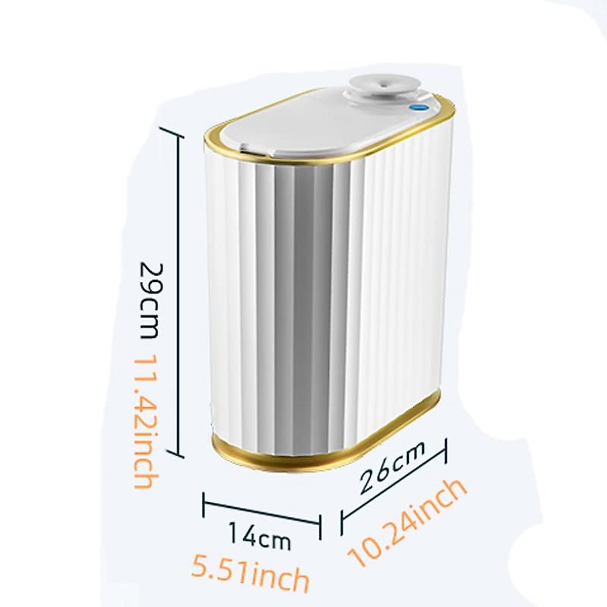 UXZDX Aromatherapy Smart Trash can Bathroom Toilet Desktop Smart Sensor Garbage Bin with Aromatherapy Freshenern