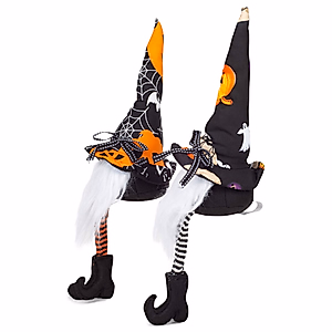 Delton Products Corp Sitting Dangling Leg Hairy Witch Gnomes Figurines Set 19 Inches Tall