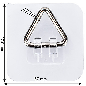 AccEncyc Plate Hangers for the Wall 20 Pack Wall Plate Hangers Vertical Plate Holders Display Holder Adhesive Picture Hanger for Decorative Plates, Wall Decoration