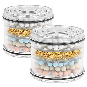 MakeFit Shower Head Filter Replacement Cartridge for MakeFit Filtered Shower Head - H5H117 (2-PACK)
