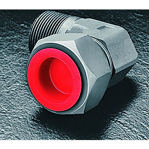 Caplugs 99394846 Plastic Tapered Cap and Plug with Wide Flange W-14X, PE-LD, Cap OD 1.120" Plug ID 1.284", Red (Pack of 100)