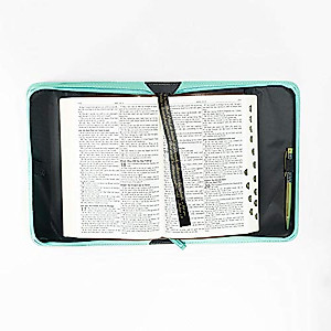 "Divinity Boutique Bible Business Report Cover (25713) | Fits Bibles up to 10" X 7" X 1.50", Teal Green, x-Large