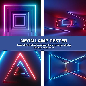 ULTECHNOVO Neon Light Tube LED Tester Portable Handheld Universal Lamp Detector Battery Powered for Lamp Light Tube (No Battery Included)