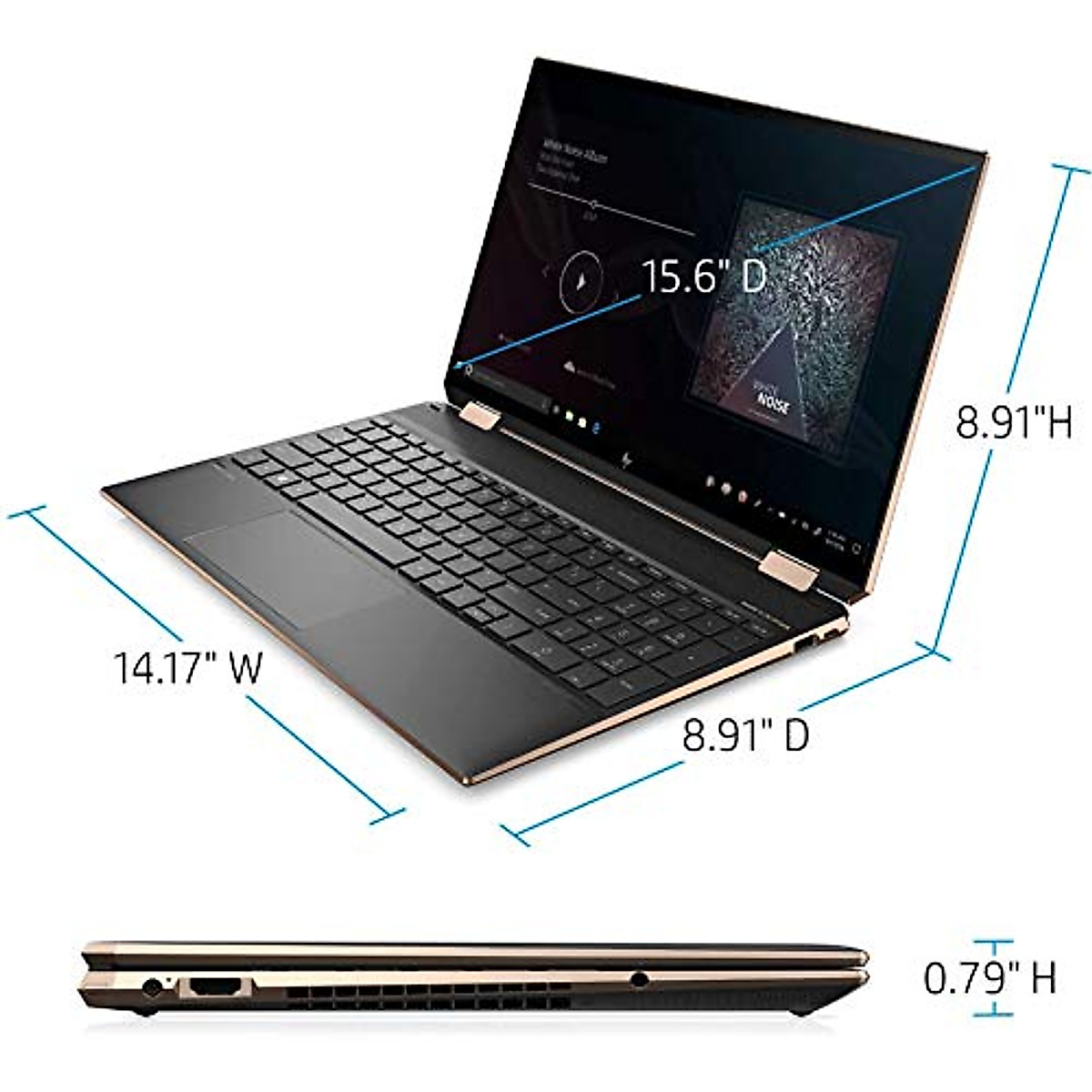 Premium HP Spectre x360 Convertible 2-in-1 Business Laptop, 15.6" UHD 4K Touch Display, 11th Gen Intel i7-1165G7 Processor, 16GB RAM, 2TB PCIe SSD, Backlit Keyboard, Stylus Pen, Windows 11 Pro