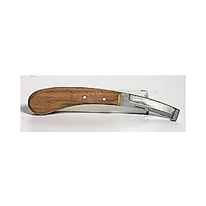Weaver Leather Right-Handed Hoof Knife with Wooden Handle, Brown, 8
