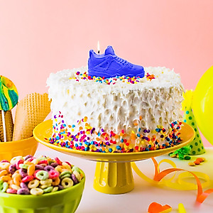 Sneaker Candle for Sneakerhead - Shoe Candle Gifts for Sneaker Heads, A Impressive Realistic Detail, Cake Topper Fun Gift A_J4 (Small, Blue)