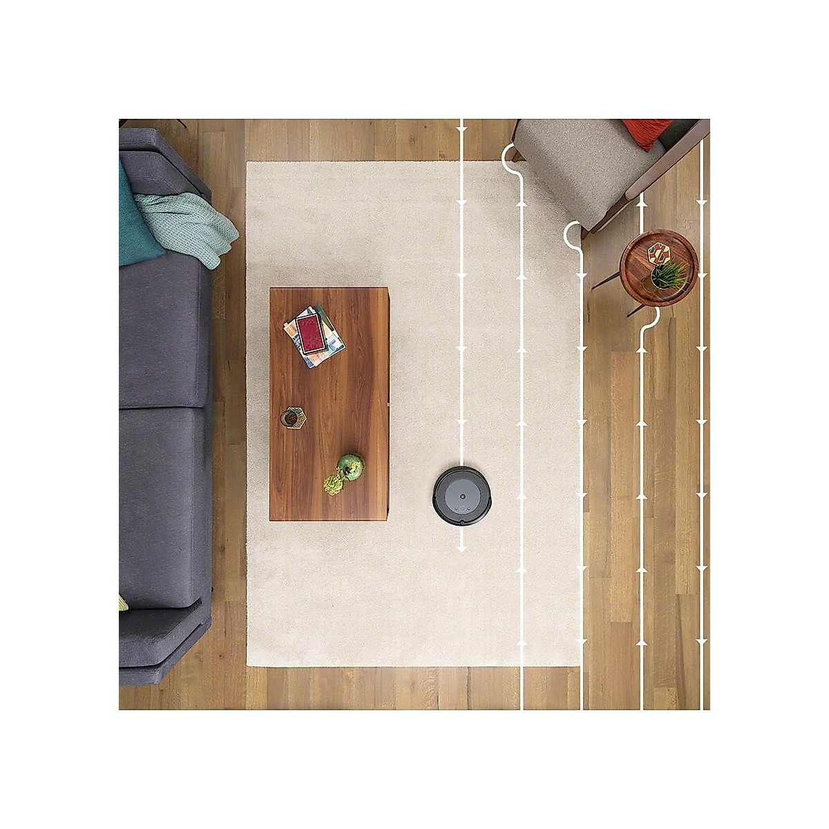 iRobot Roomba i series EVO Wi-Fi Connected Robot Vacuum, Good for Pet Hair, Carpets, Hard Floors, Self-Charging, Black, with MTC Microfiber Cloth