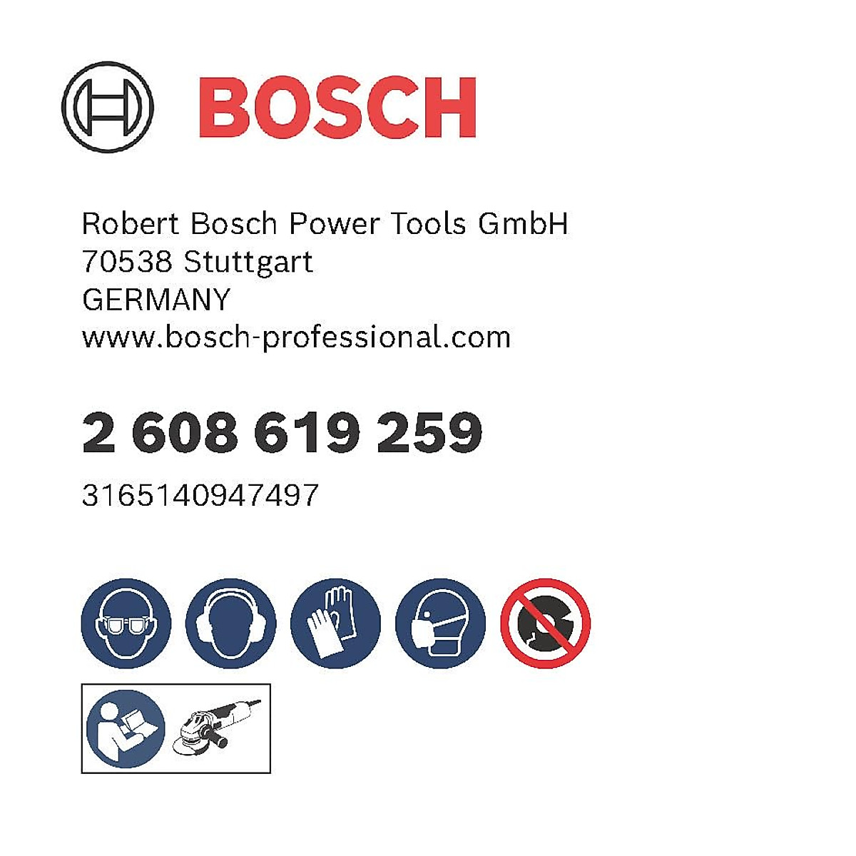 Bosch Professional 2608619259 Cranked Cutting Disc Expert (for Metal, X-Lock, Diameter 125 mm, Bore Diameter 22.23 mm, Thickness 6 mm)