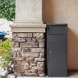 Barska Large Package Delivery Parcel Mail Steel Drop Box for Porch with Tamper-Resistant Drop Slot & Key Lock