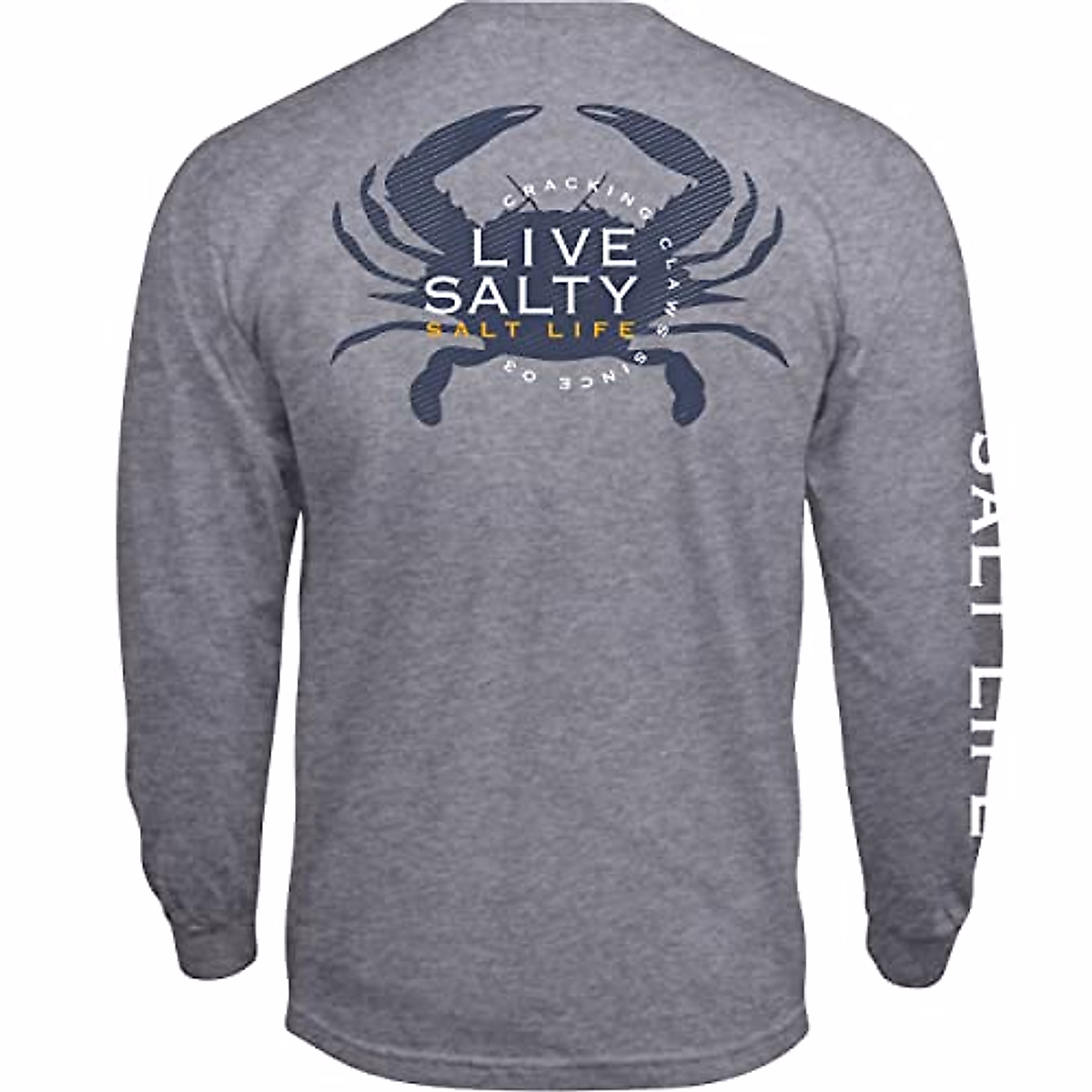 Salt Life Chesapeake Life Long Sleeve Classic Fit Shirt, Athletic Heather, X-Large