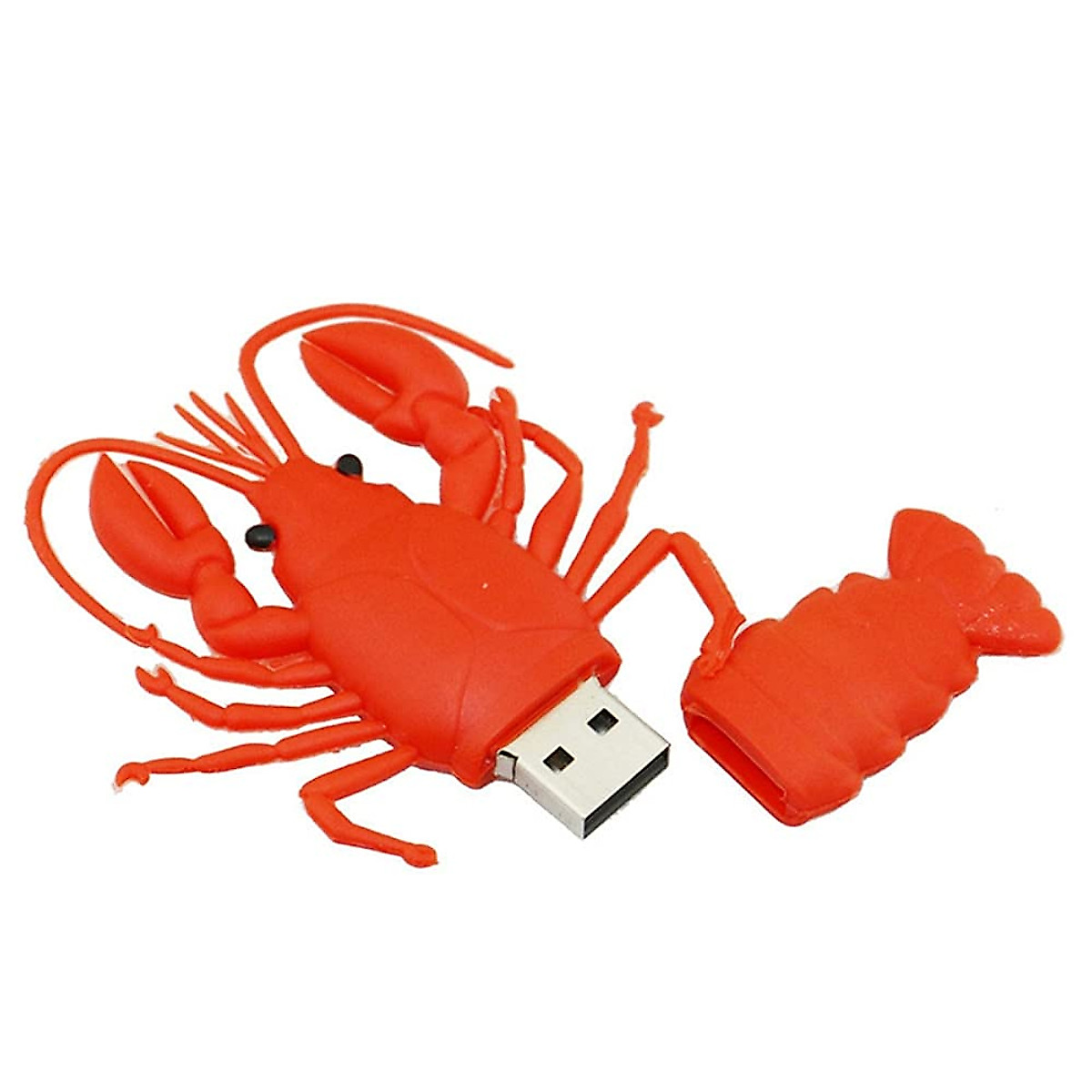 16GB Lobster Shape USB Flash Drives Pen Drive Memoria Flash Stick PenDrives USB Flash Disk Thumb Drive U Disk USB Drive USB 2.0 Pen Drive PenDrive (Red)