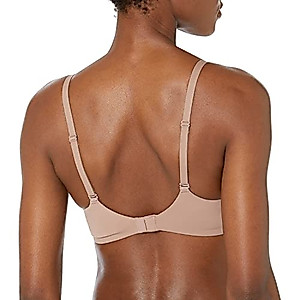 Amazon Essentials Women's Wireless Lightly Lined Bra, Pack of 2, Black/Dusted Pearl, 40A