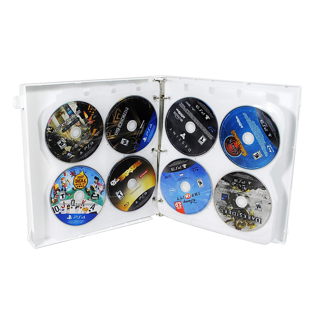 UniKeep High Capacity PlayStation Themed Disc Storage Case - Holds 80 Discs