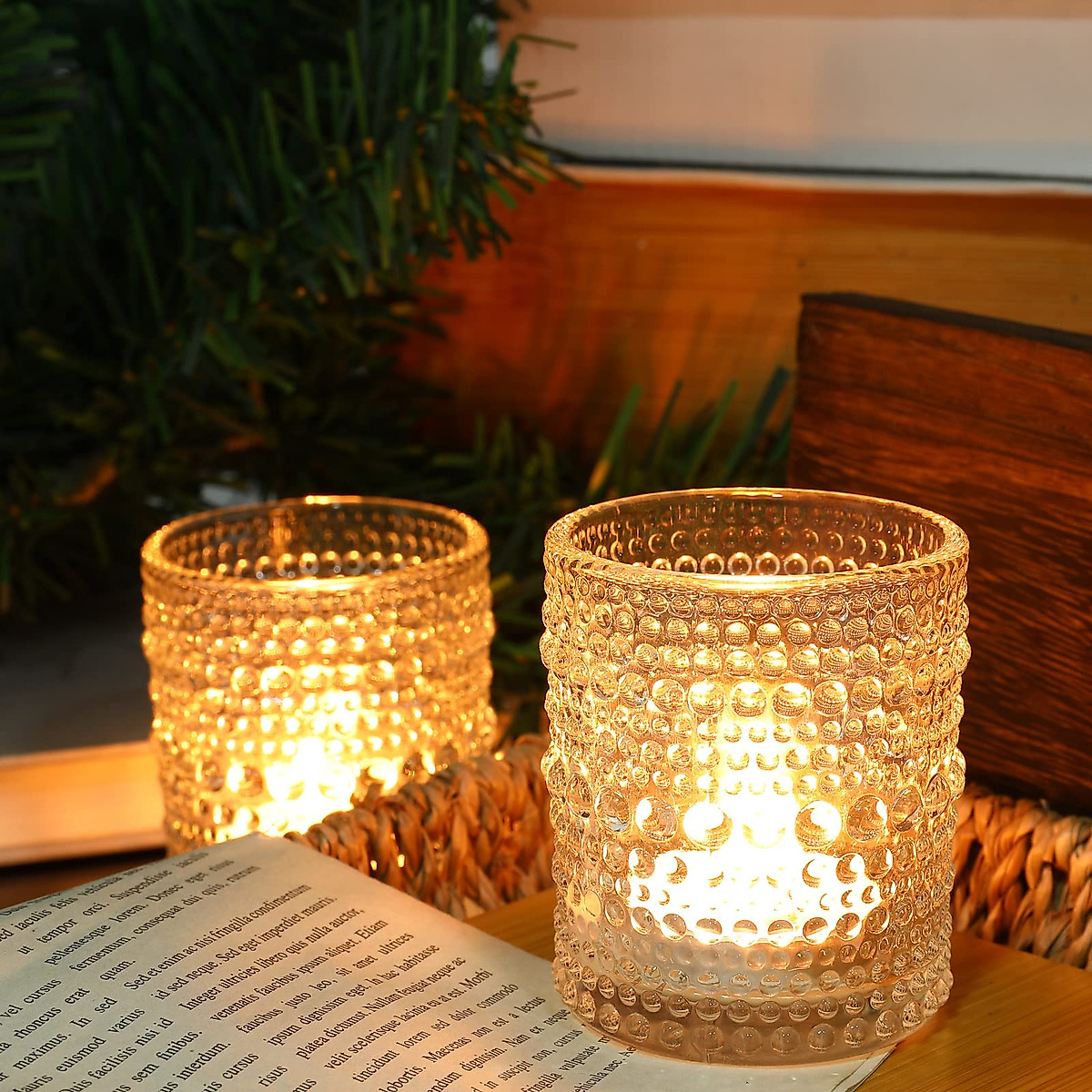 36 Pcs Votive Candle Holders for Table Centerpiece, DIY Wax Filling Clear Glass Tea Light Candle Holders Sets, Tealight Candle Holders for Wedding Decor Home Decoration（Clear,36）