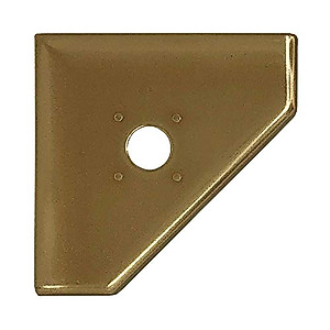 Questech Décor 5 Inch Shower Soap Dish, Wall Mounted Soap Dish Corner Shower Shelf, Retrofit Shower Caddy For Tiled Shower Walls, Bathroom Corner Shelf, 5 Inch Geo Flatback, Gold Finish