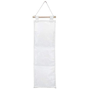 2PCS Wall Closet Hanging Storage Bag Wardrobe Organizer Toys Container Pocket Pouch Decor Hanging Storage Pouches for Bedroom Bathroom(Grey)