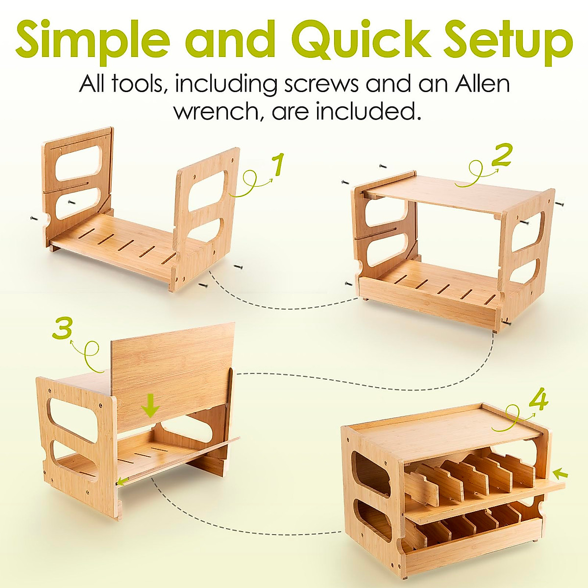 Cat Food Organizer, Cat Food Can Organizer, Can Organizer for Pantry, Cat Food Storage, Bamboo, Holds 36 (3oz) Cans