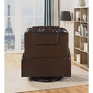 ACME Recliner with Massage, Brown PU