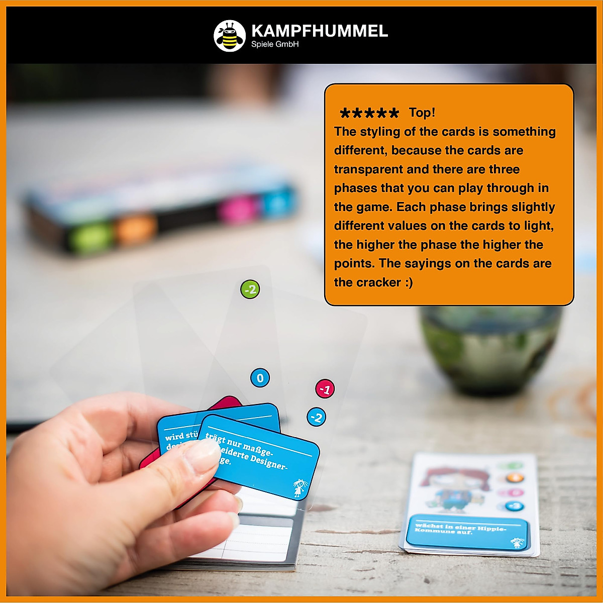 Kampfhummel Bad Brood – Raise your Child as Bad as Possible, sarcastic card game for people with black humor, ages 16+, 3-6 players