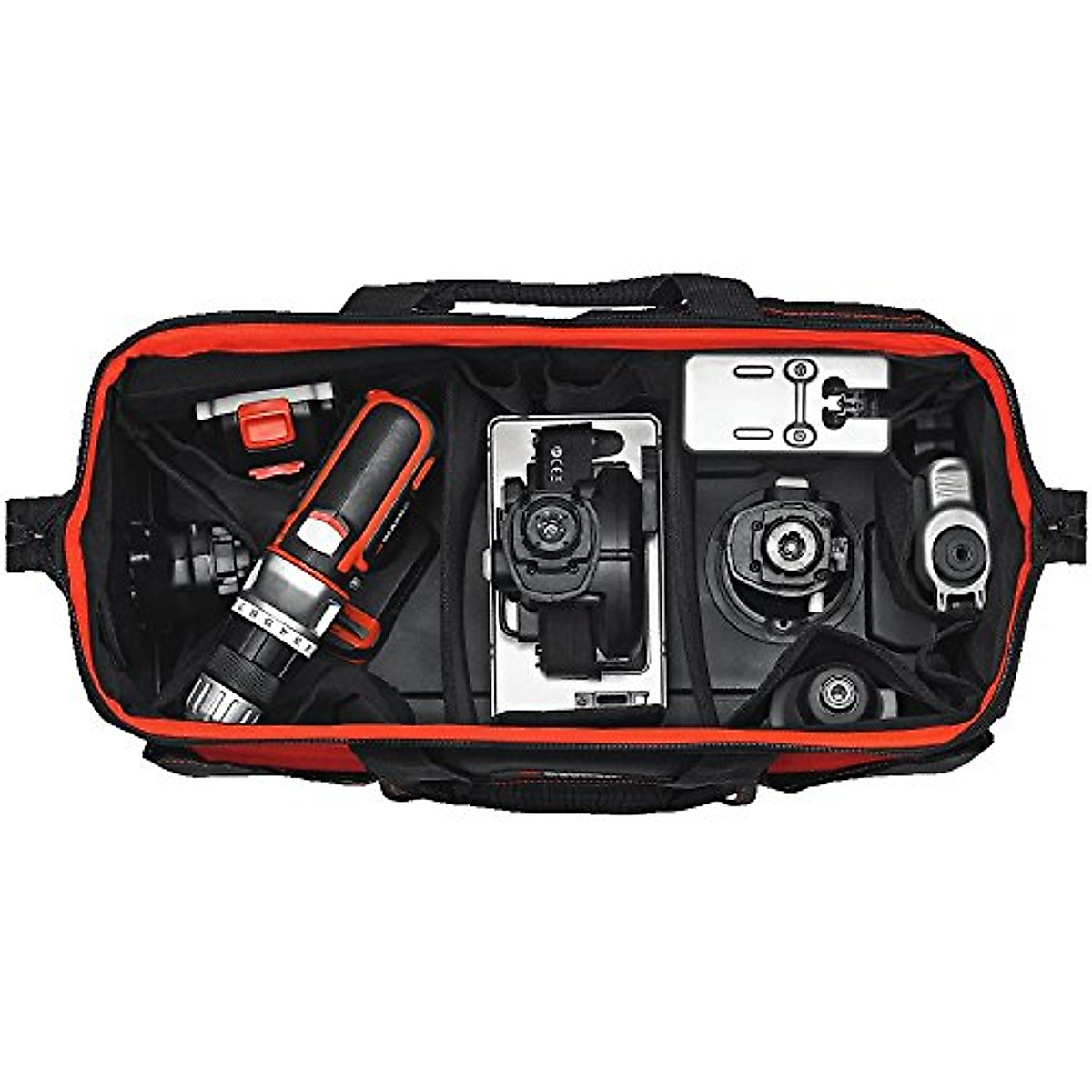 BLACK+DECKER Tool Tote Bag for Matrix System, Wide-Mouth, 21-Inch (BDCMTSB)