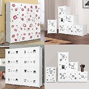 Quluxe 50 Pcs Wire Grid Cube Plastic Connectors for Modular Closet Storage Organizer and Wire Grid Cube Storage Shelving- White