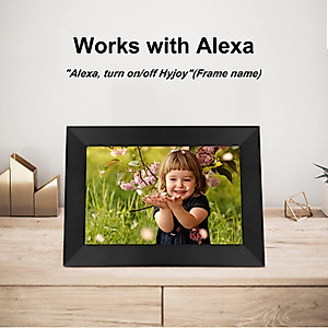 Digital Photo Frame Hyjoy WiFi Digital Picture Frame 8 Inch with IPS HD Touch Screen, Auto-Rotate Function, Easy Setup to Share Photos or Videos from Anywhere via AiMOR App