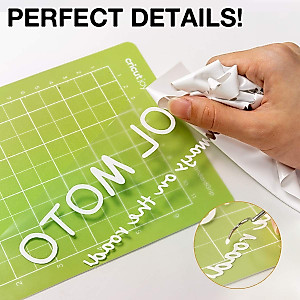 HTVRONT White HTV Vinyl Rolls Heat Transfer Vinyl - 12" x 8ft White HTV Vinyl for Shirts, Iron on Vinyl for Cricut & Cameo - Easy to Cut & Weed for Heat Vinyl Design