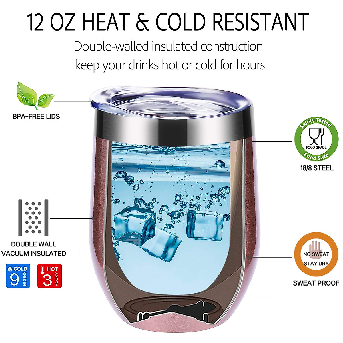 momocici Good Luck Finding Better Coworkers Than Us 12 OZ Wine Tumbler.Coworker,Going Away Gifts.Farewell, Leaving Cup for Men Women Coworker Colleague Boss Friends Mug(Rose Gold)