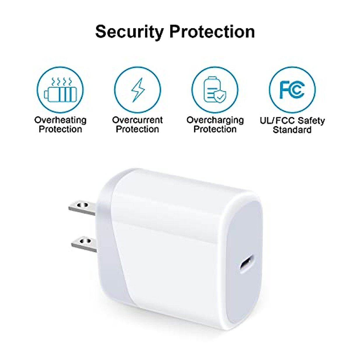 USB C Fast Wall Charger Block for Samsung Galaxy S23, A53 5G, A54, A14, A23, A13, A03s, A32, A42, A52, A51, A71, S22, S22 5G, S22 Ultra, S21 FE, S20, S10, S10e, S9, S8, Charging Adapter Plug