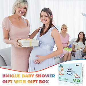 Tinabless Soother Pacifier Set of 2, BPA Free Silicone Newborn Pacifiers Teether Toys for 3-6 Month Baby Boy and Girl, Unique Baby Halloween/Christmas/Shower Gift