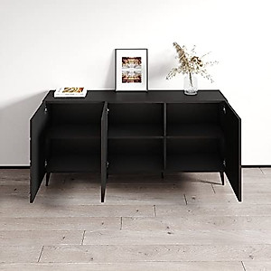 Nova 61in Sideboard Black,NOVA-SIDE-BLACK