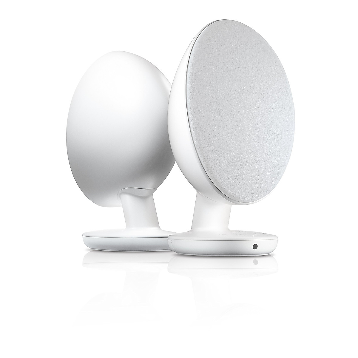 KEF EGG Versatile Desktop Speaker System - Gloss White (Pair)